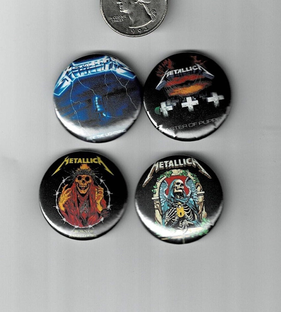 80s Rock Button Set - Etsy