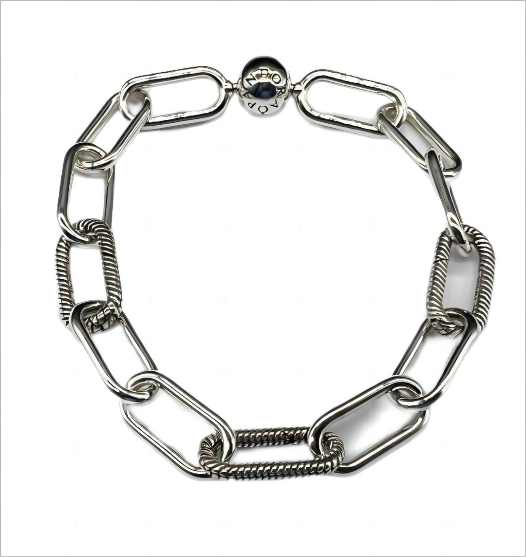 Pandora ME Chunky Links Chain Silver Bracelet 598373,gifts for Wife ...
