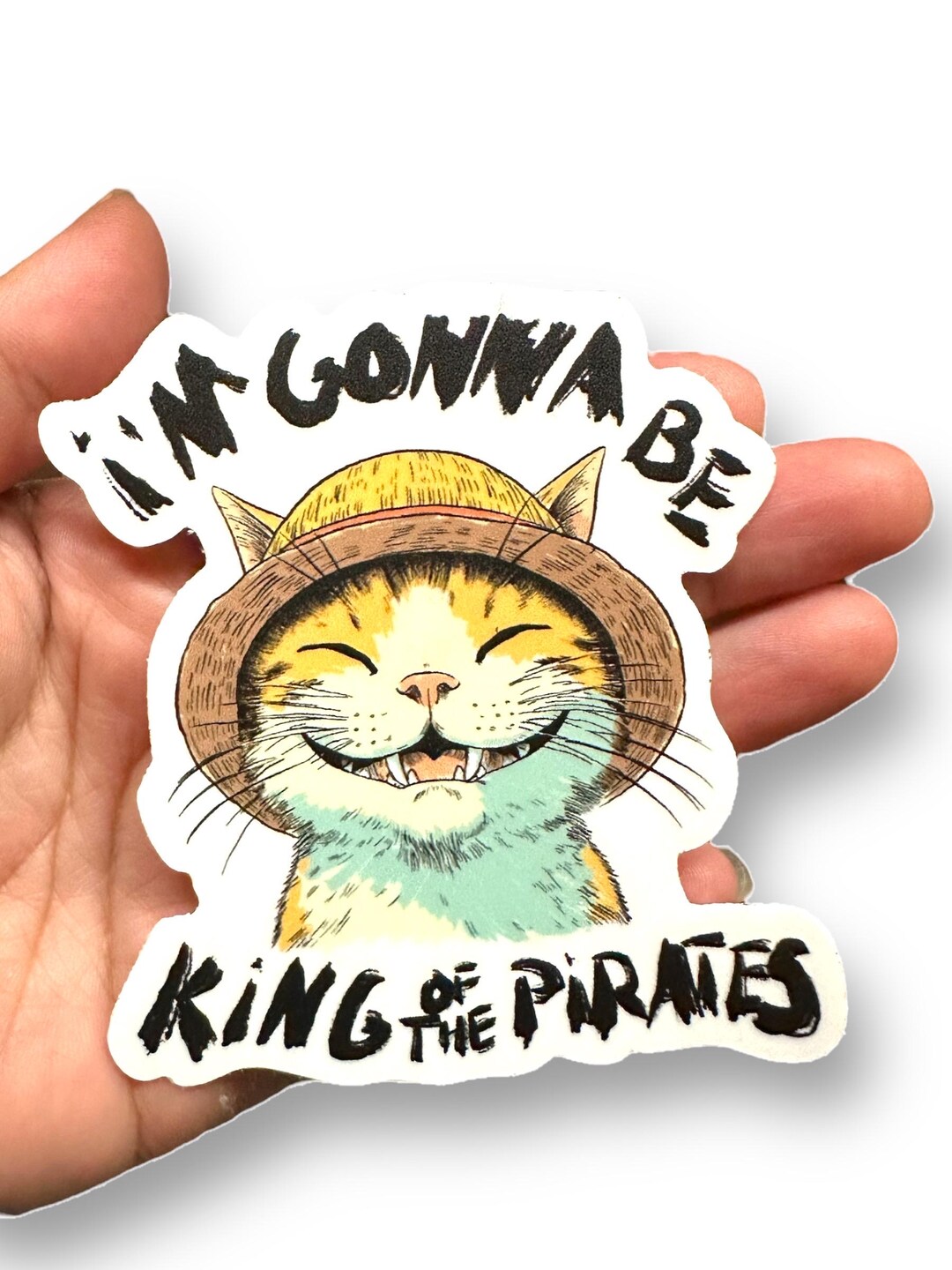 Luffycat- Zorocat - Bubble-free Sticker OP - Etsy