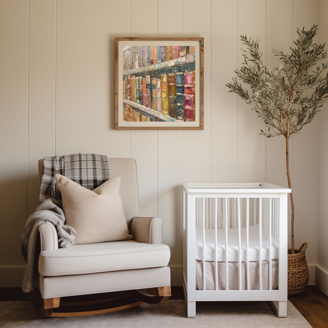 Library Book Wall Decor Vintage Book Art for Home or Office Digital ...