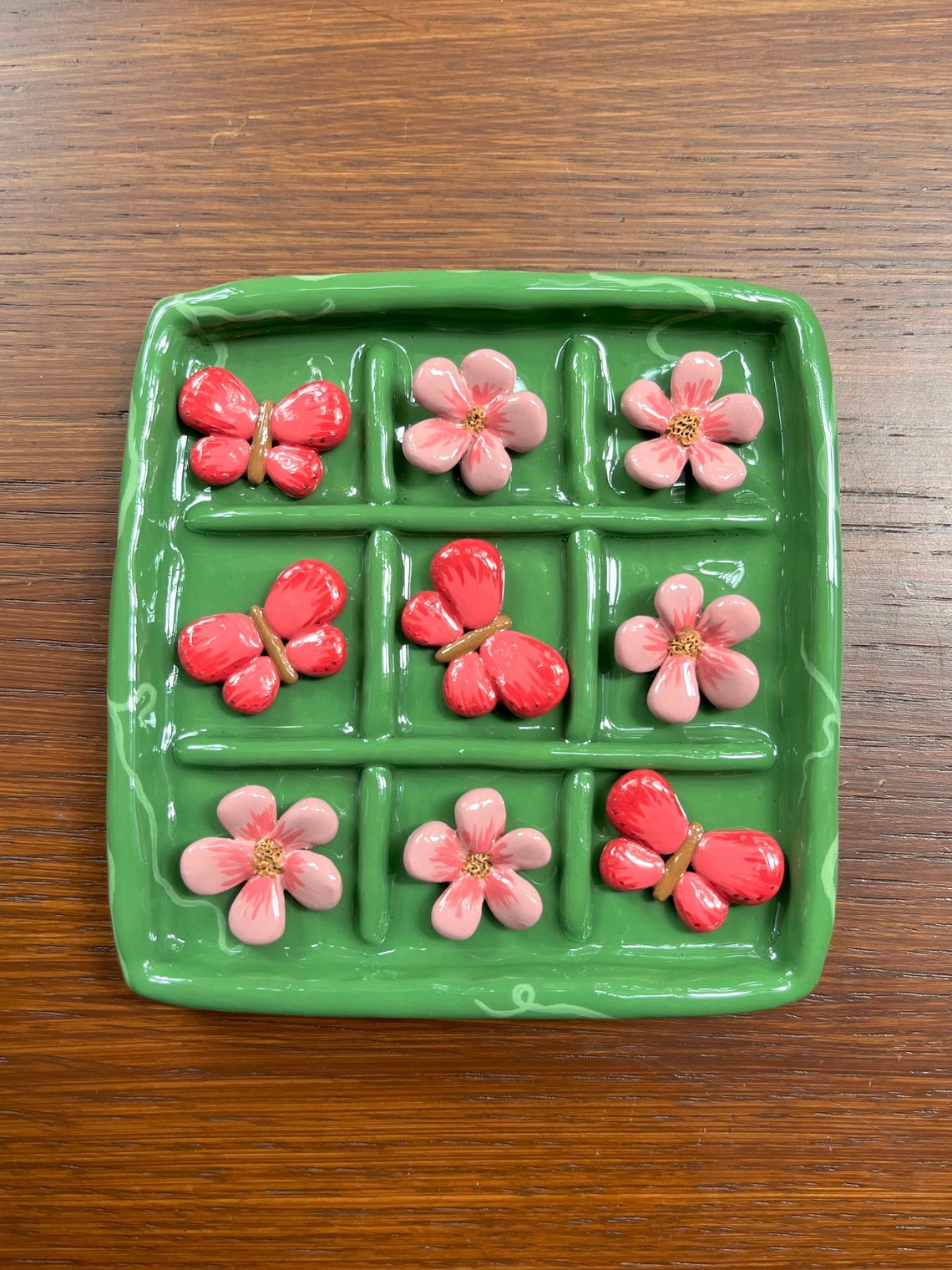 Garden-themed Tic Tac Toe Board - Etsy