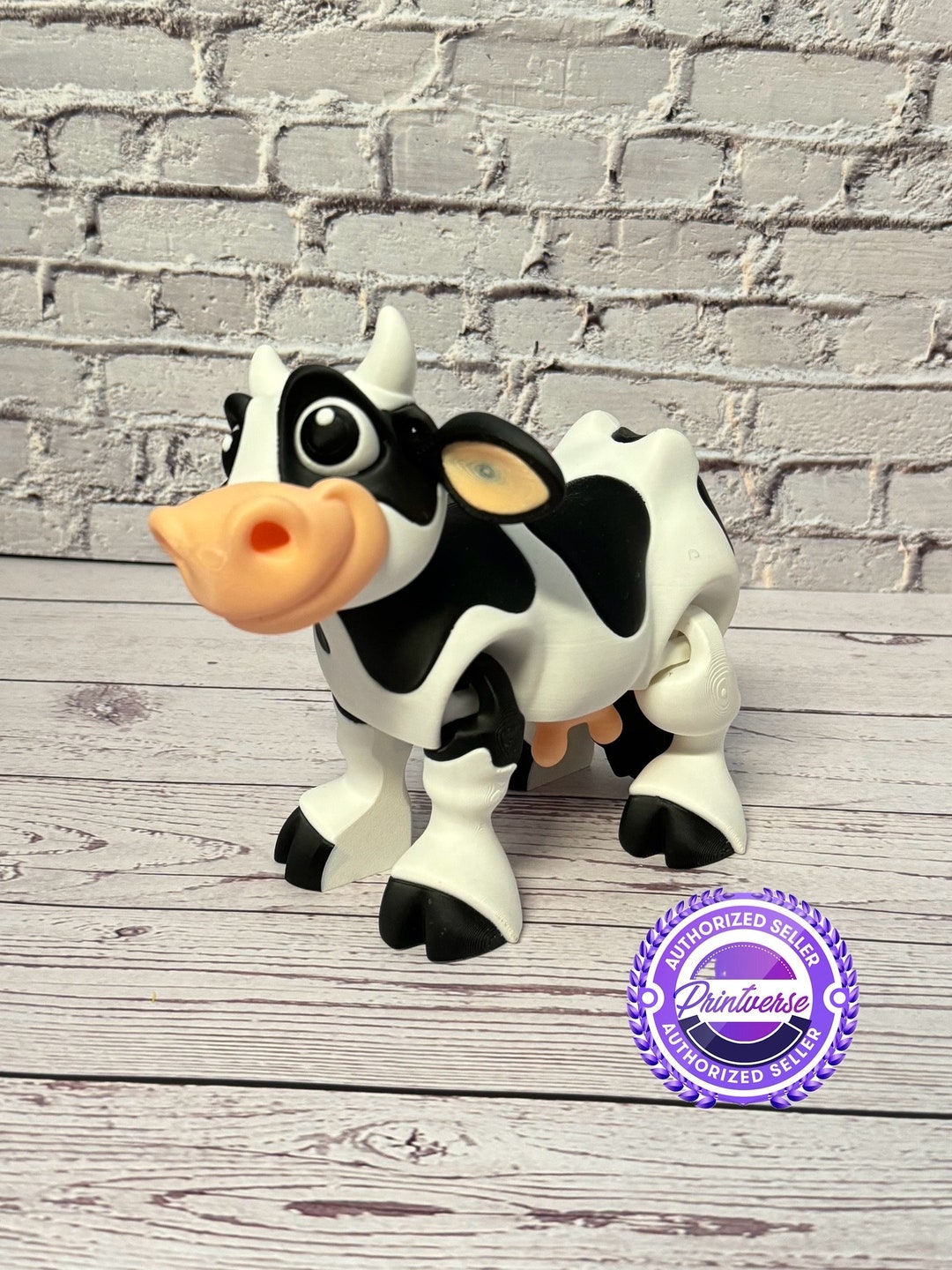 3D Printed Holstein Cow Fidget Toy - Etsy
