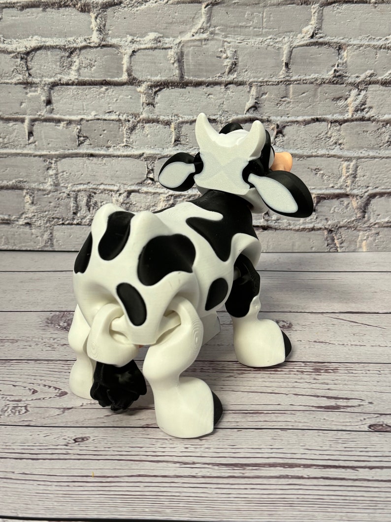 3D Printed Holstein Cow Fidget Toy - Etsy