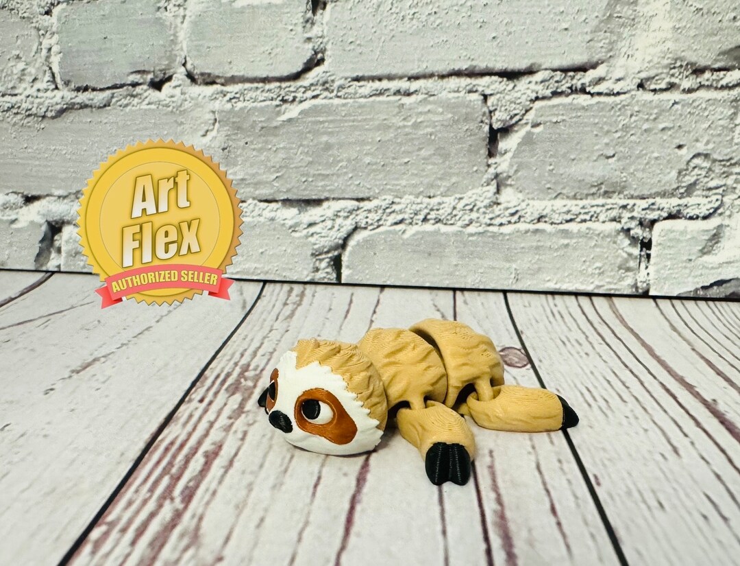 3D Printed Articulated Flexi Sloth - Etsy