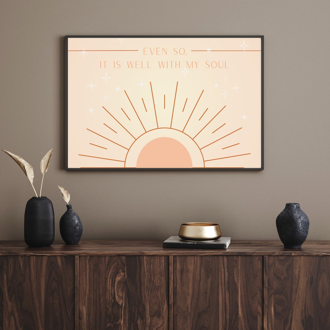 It is Well Digital Download Poster Christian Wall Decor - Etsy