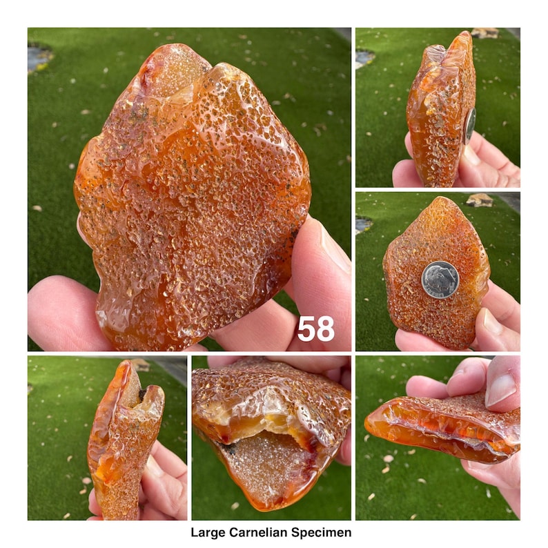 Large Carnelian Specimens | Volcanic Agates With Druzy Crystals ...