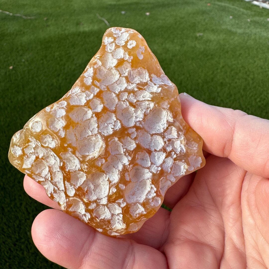 Agate With Crazy Epimorphs (crystal Indentations) and Petrified Ash ...