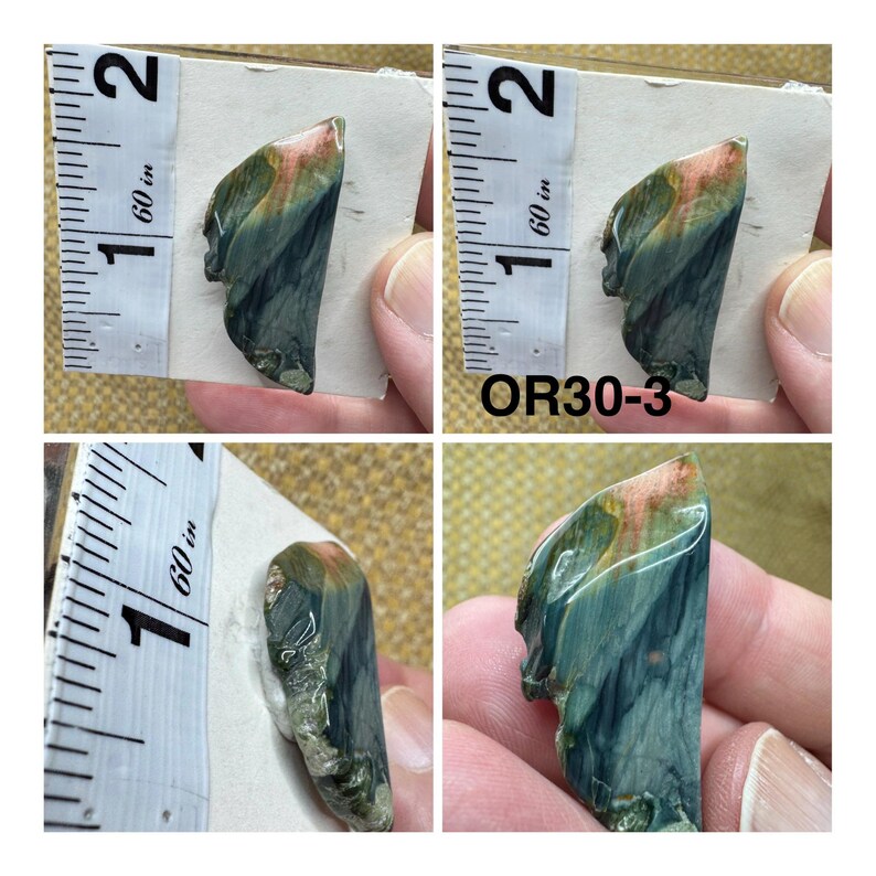 Gary Green Jasper Freeform Tumbled Stone | Jewelry or Lapidary Material ...