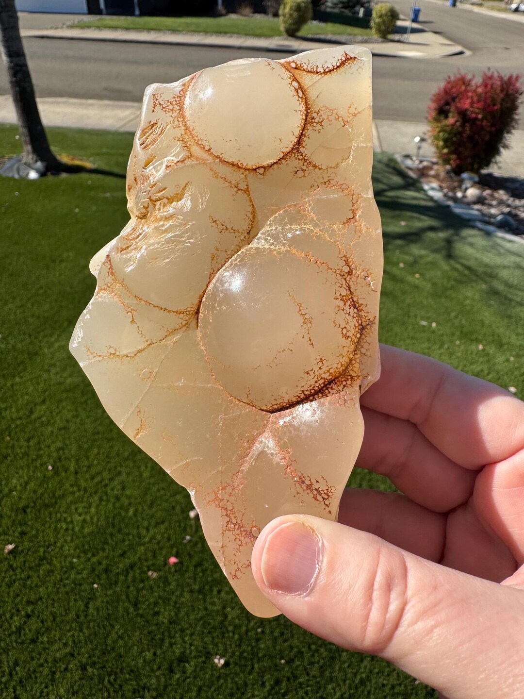 Botryoidal Agate With Iron Staining on the Bots From Southern Oregon ...