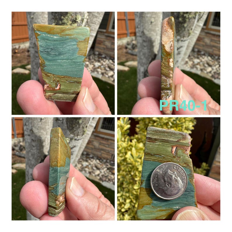 Gary Green Jasper Freeform Tumbled Stone | Jewelry or Lapidary Material ...