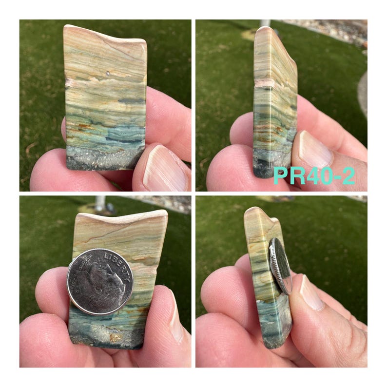 Gary Green Jasper Freeform Tumbled Stone | Jewelry or Lapidary Material ...