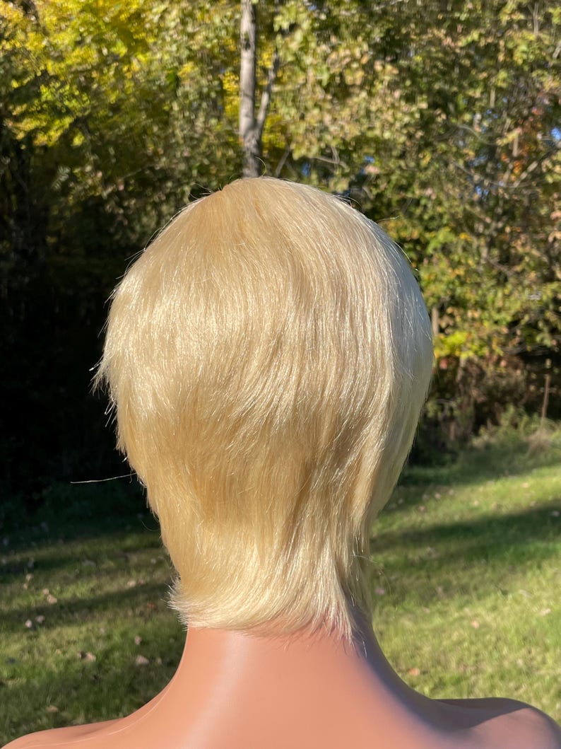 Blonde Pixie Wig No Lace DIY SUNSHINE - Etsy