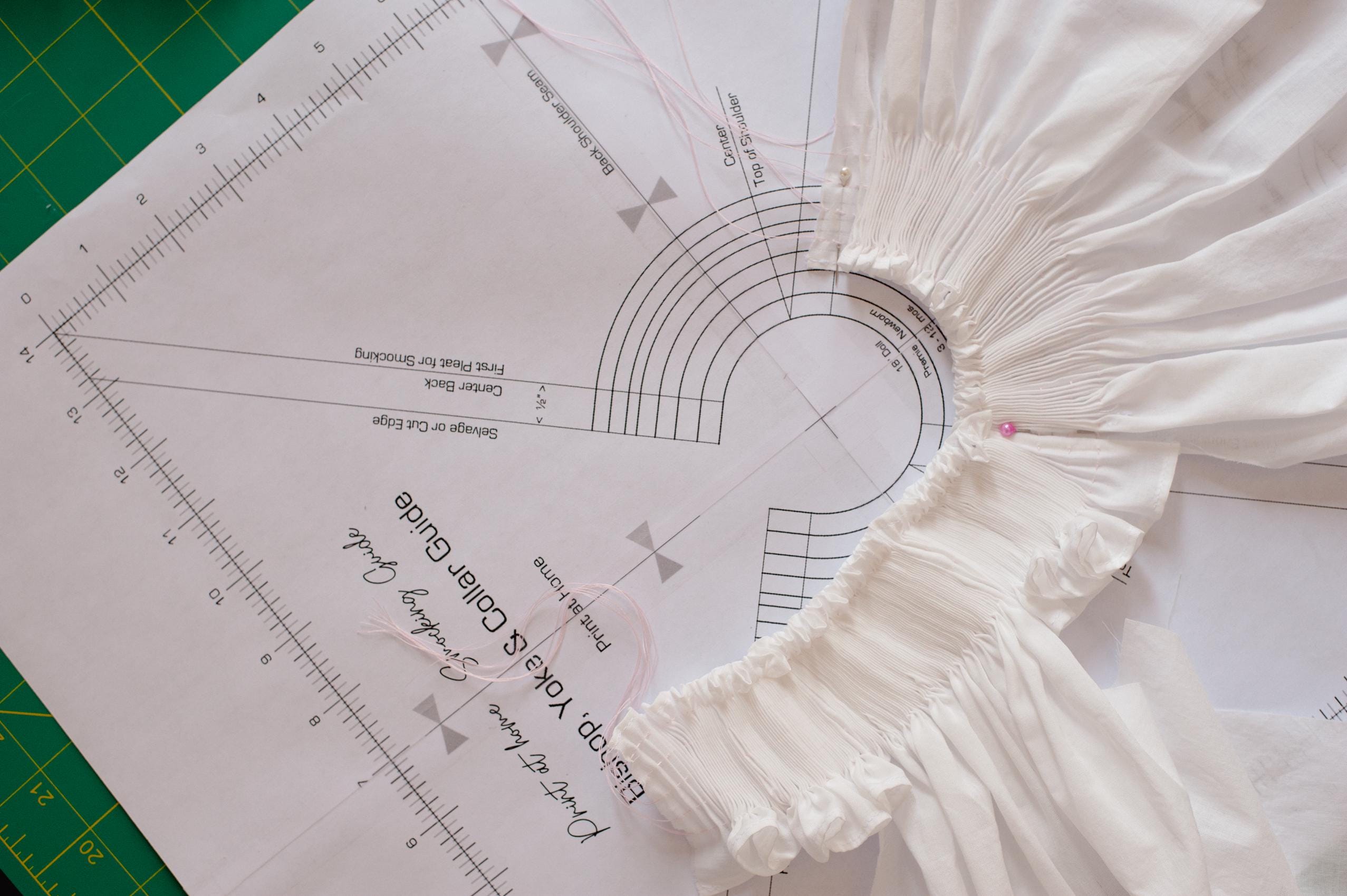 Print at Home Smocking and Blocking Guide in Imperial Unit (inches ...