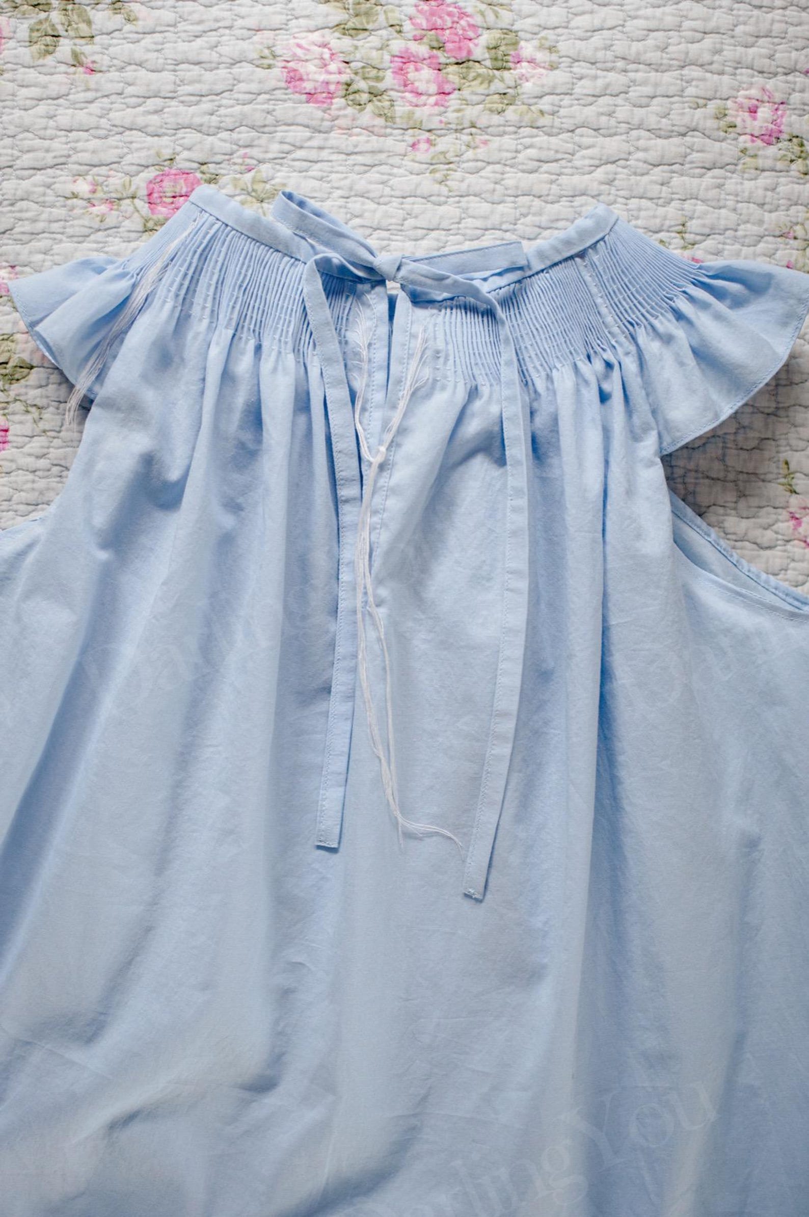 Ready-to-smock Pre-pleated Dress for Hand Embroidery | DIY Smocked ...