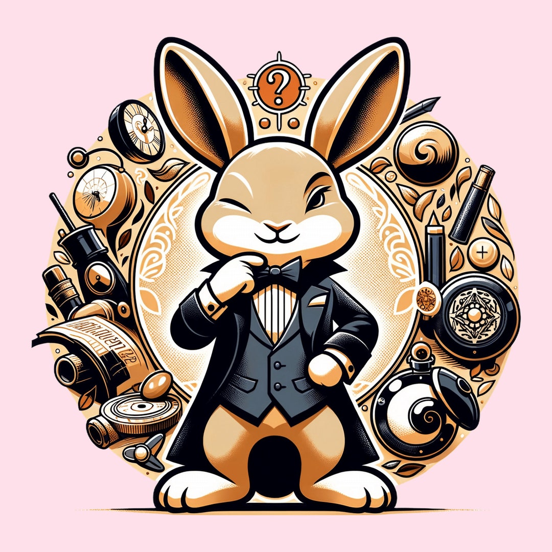 Secret Agent Bunny: Gadget-loaded Tuxedo Tee Shirt, Spy Theme, Kids ...