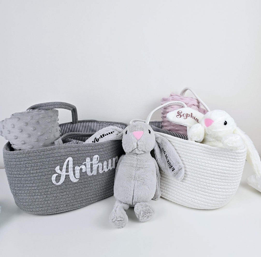 Personalized Bunny Rabbit, Floppy Ear Bunny, Newborn Baby Gift, Baby ...