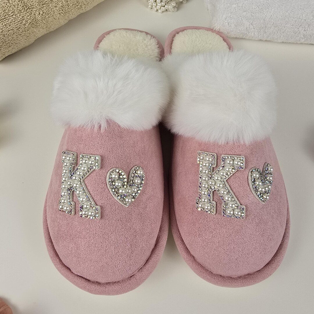 Personalized Fluffy Slippers, Christmas Customized Slippers With Name ...