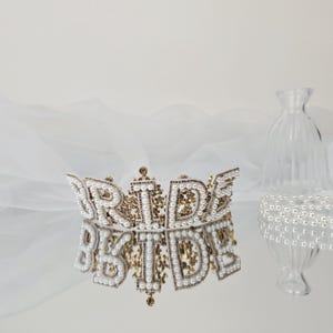 TIARA FOR WEDDING, Bride Tiara, Custom Mrs Tiara, Bridal Shower Tiara ...