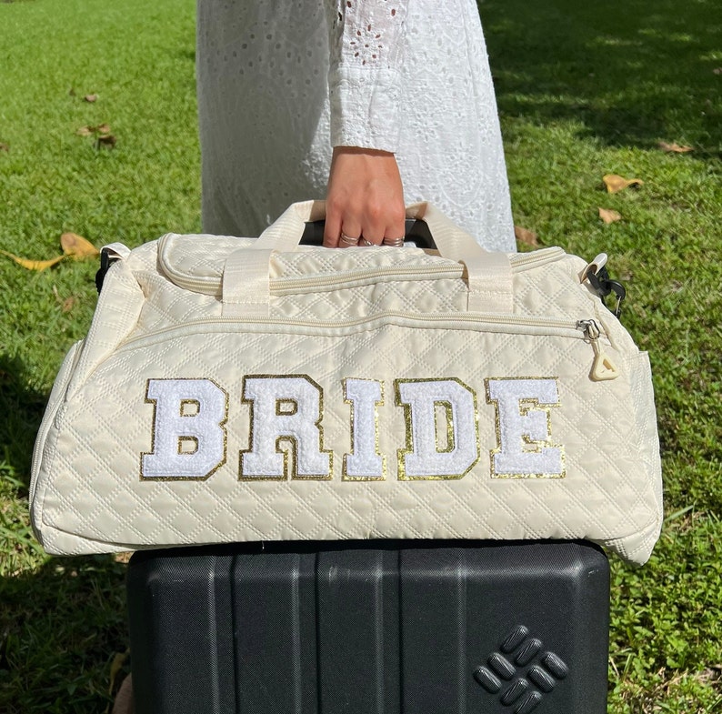 Custom Bride Large Bag, Bride Large Duffle Bag, Bridal Gifts, Bride to ...