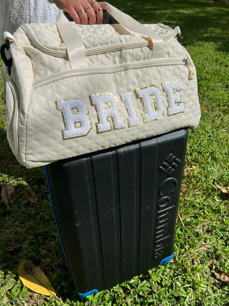 Custom Bride Large Bag, Bride Large Duffle Bag, Bridal Gifts, Bride to ...