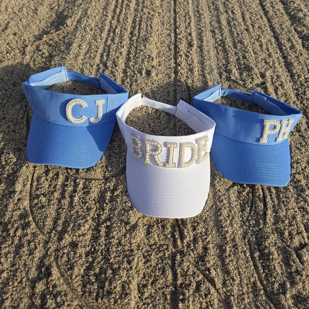 Sun Visors for Bride Tribe - Customized and Stylish! Bride Sun Visors ...