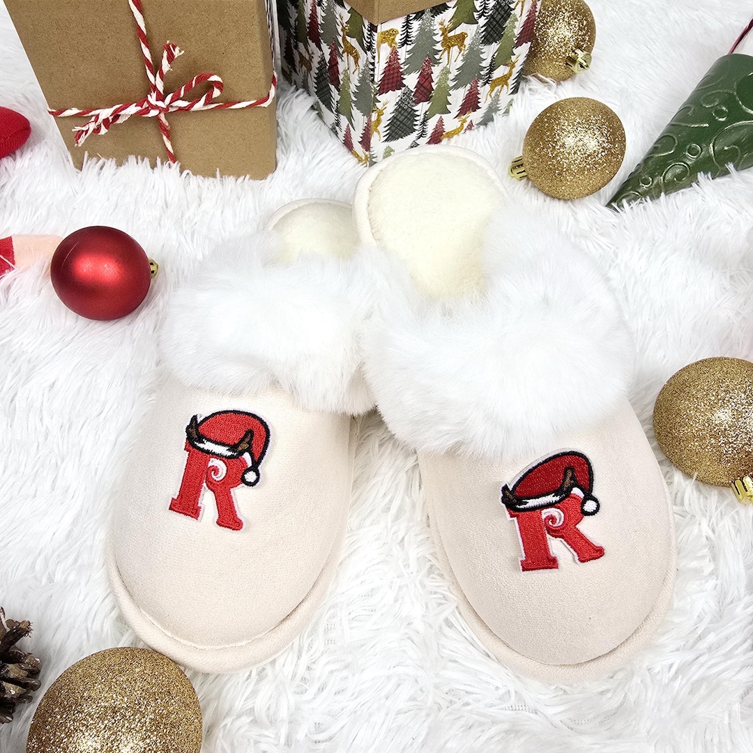 Women Slippers With Name, Gifts for Women Slipper, Monogram House Shoes ...