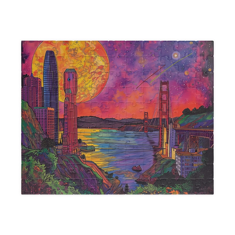 San Francisco Puzzle, Futuristic, Elon Musk Puzzle, New York City ...