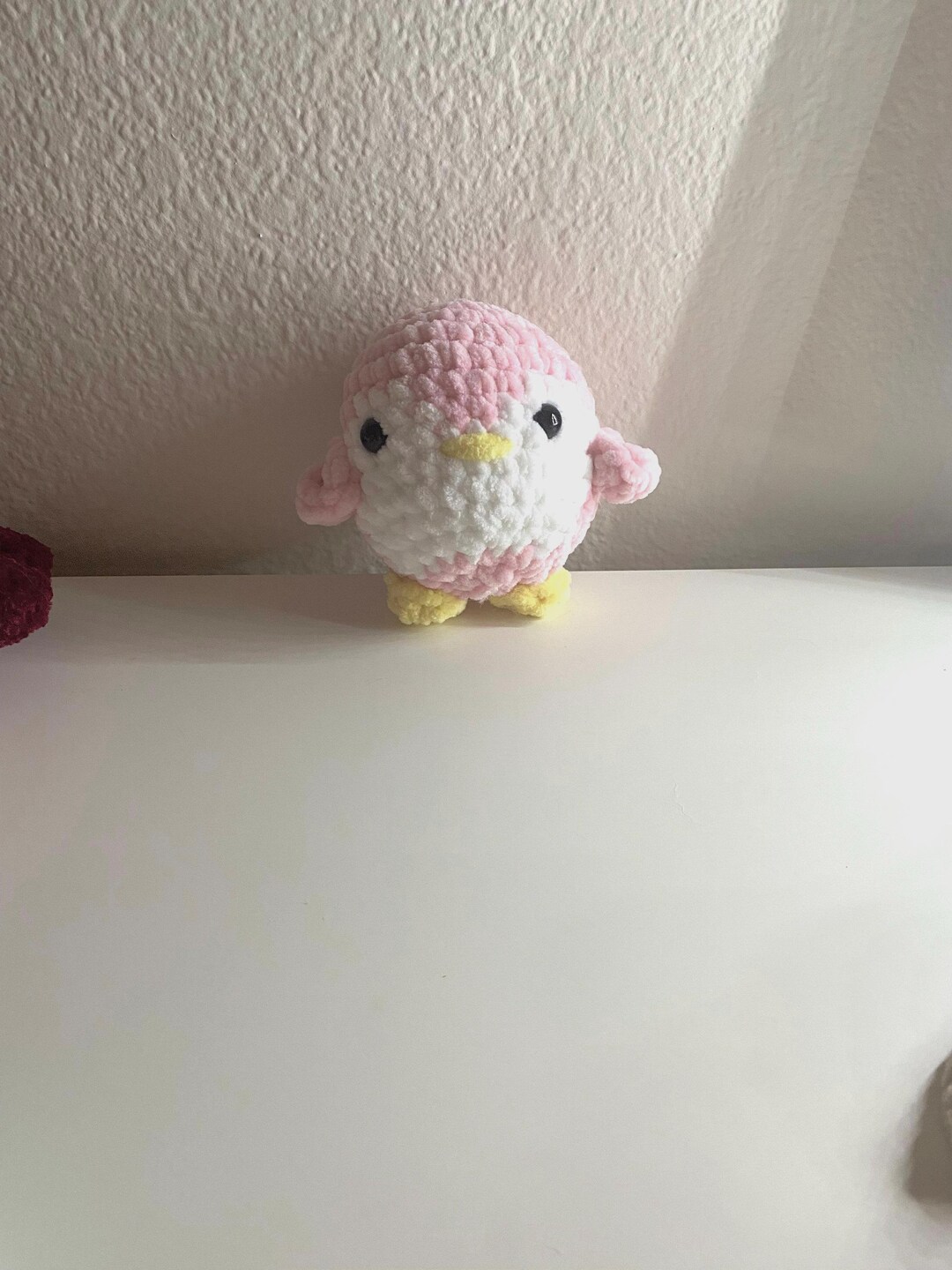 CROCHET Pastel Pink Chunky Penguin PLUSHY - Etsy