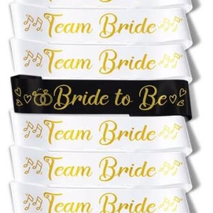Set of 8 or 6 PCS Bride to Be and Team Bride Bridesmaid Bride Tribe ...