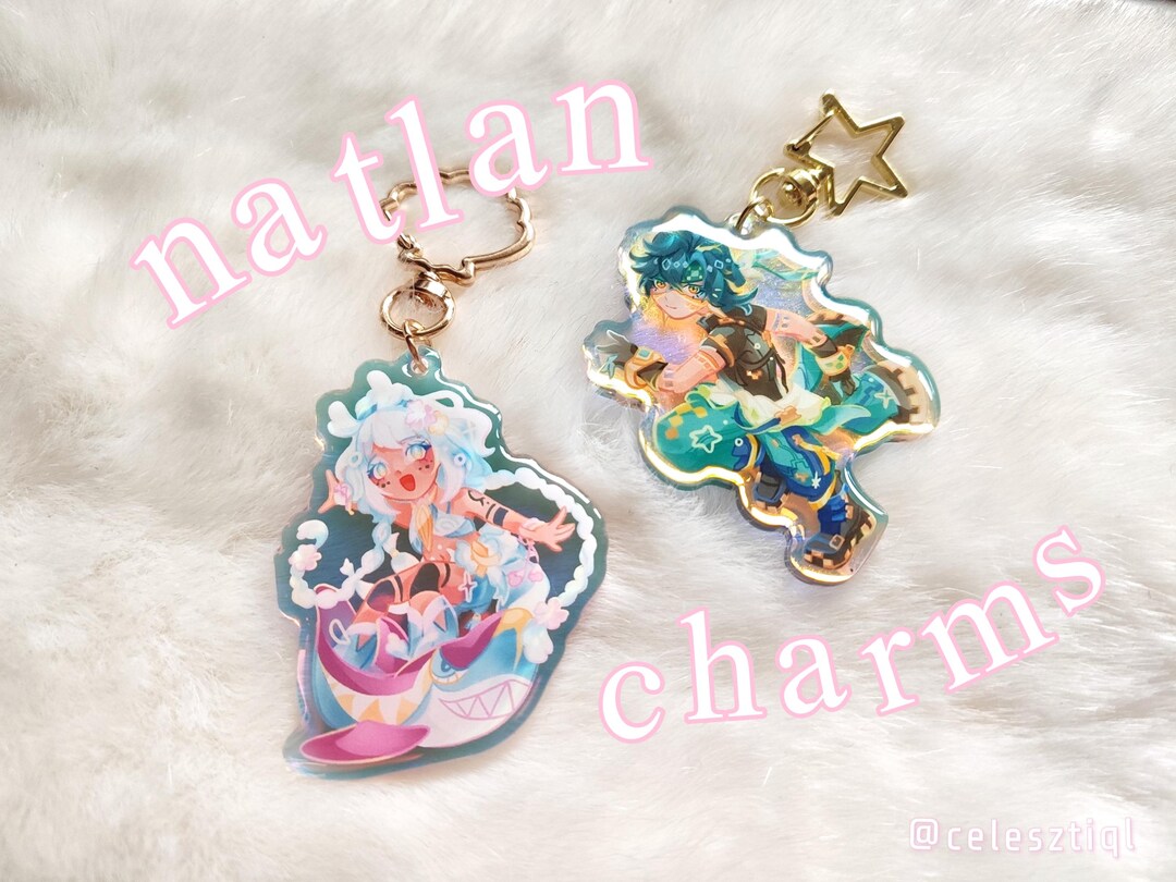 Natlan Keychains // Mualani, Kinich - Etsy