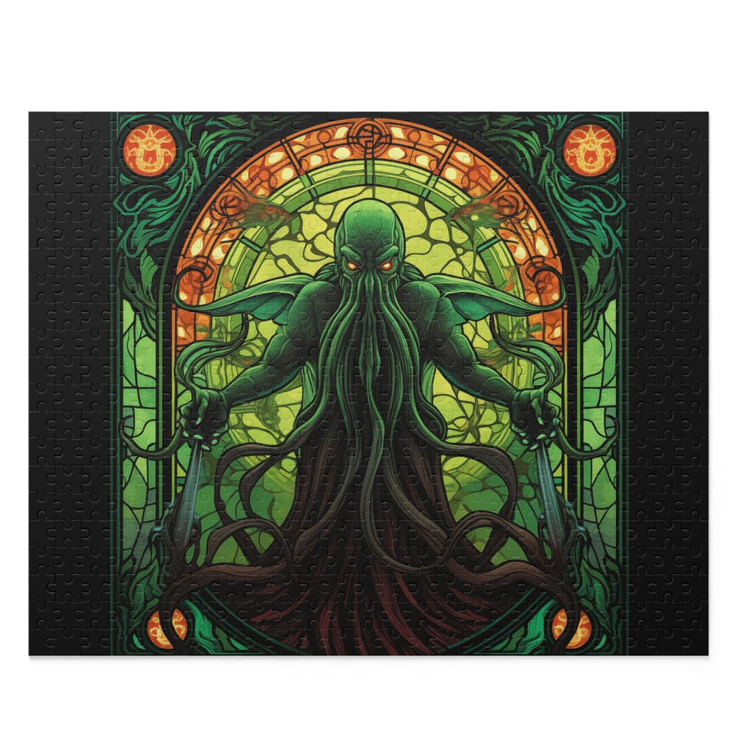 Stained Glass Cthulhu Lovecraftian Artistry Mythos-inspired Challenge ...