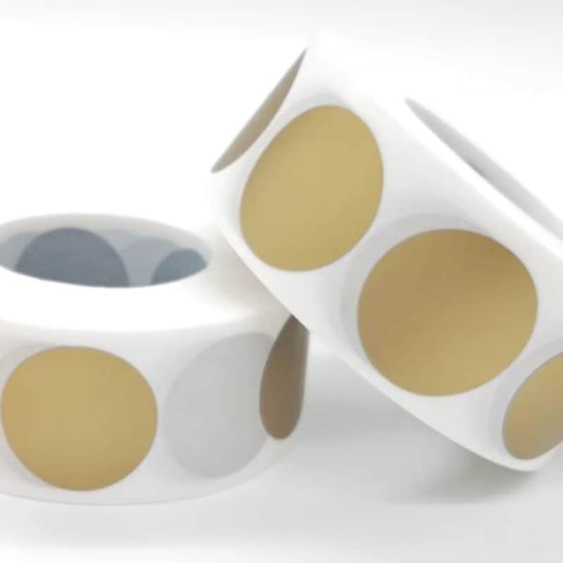 Gold 1 Circle Stickers - Etsy