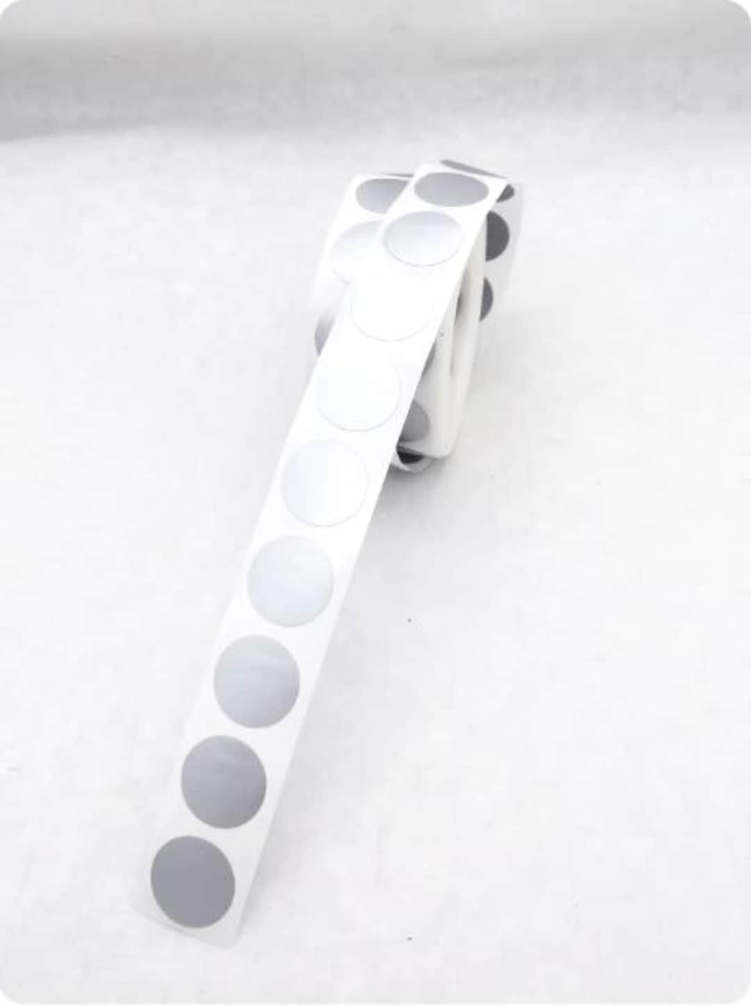 Round .5 in Silver Scratch off Stickers. Great for Savings Challenges ...