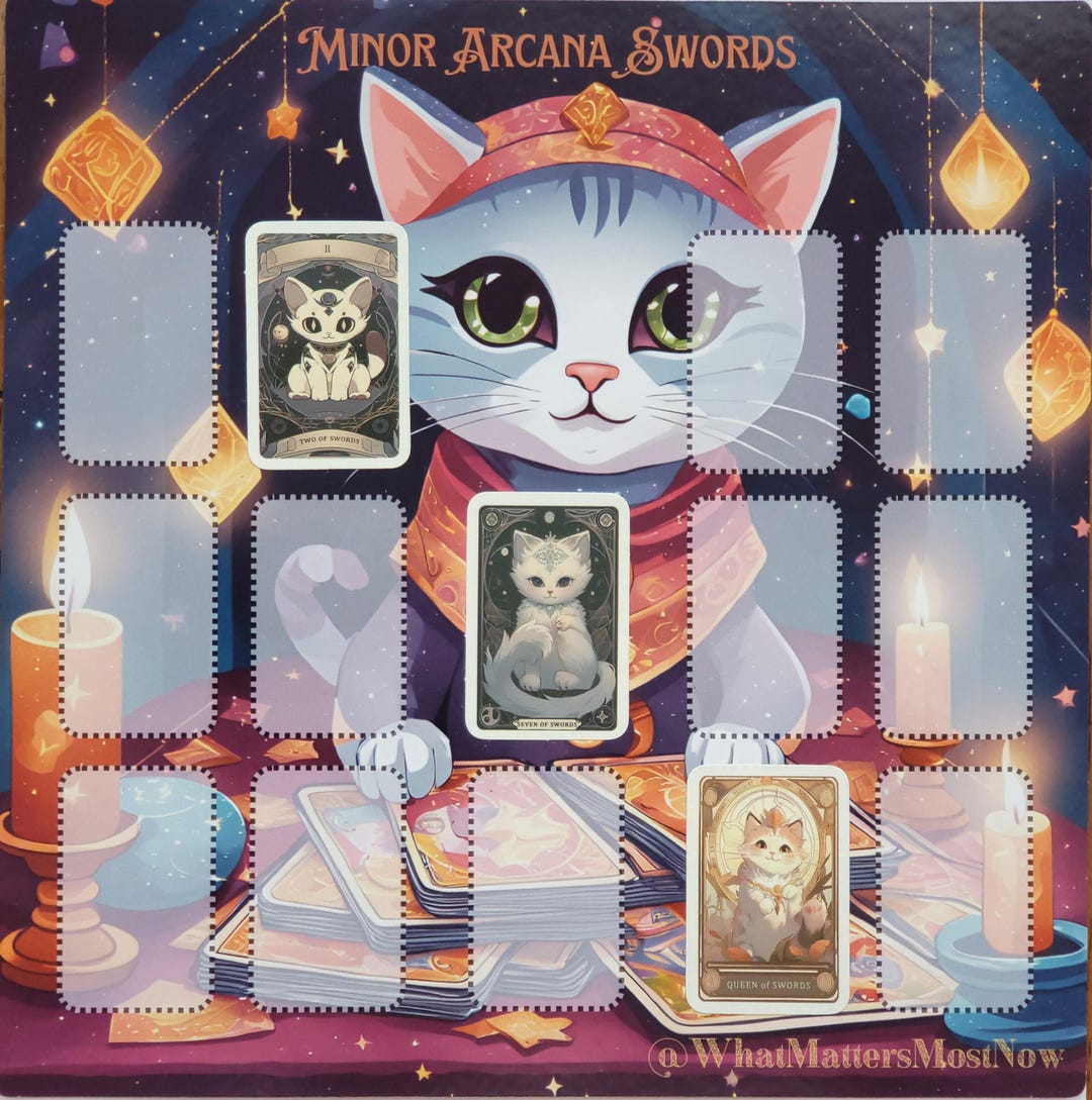 Cat Tarot Card 2025 Sticker and Scratch off Savings Challenge. Save ...