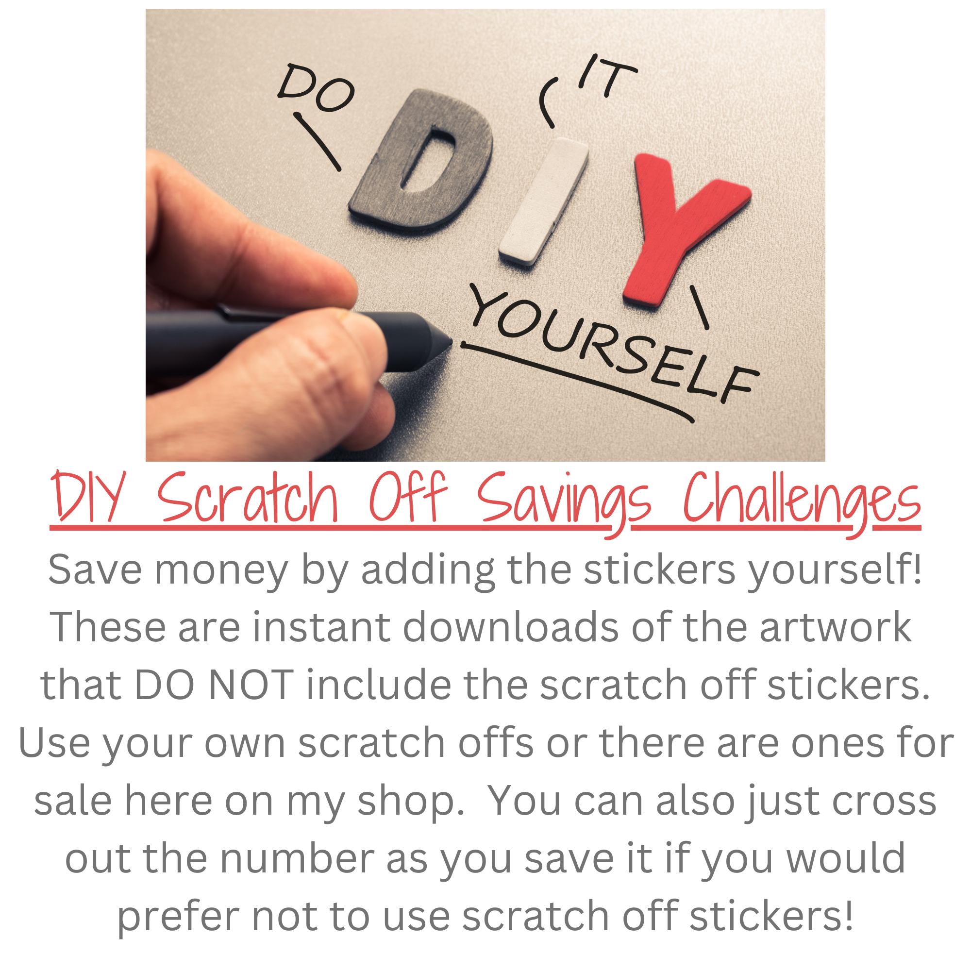 3 DIY Scratch off Christmas Savings Challenges! Save 60, 75, & Roll N ...