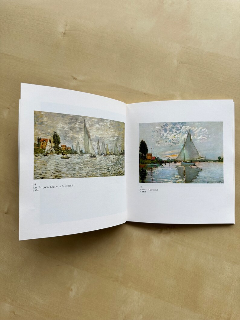Vintage Monet Book of Prints | 1987, Printed in Italy | Small Coffee ...