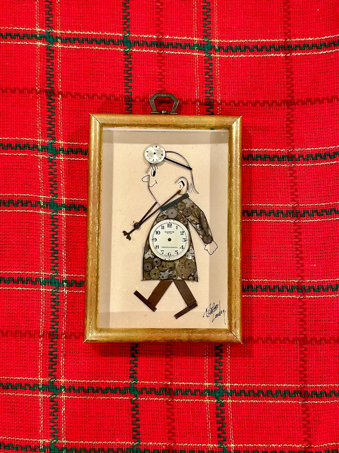 Vintage Horological Collage Made of Watch Parts | Made in Switzerland ...