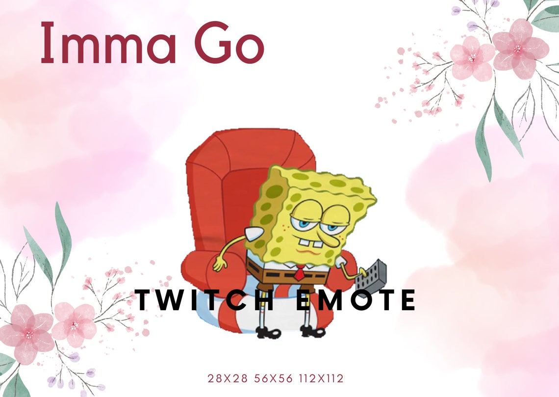 Imma Go Spongebob Emote - Etsy