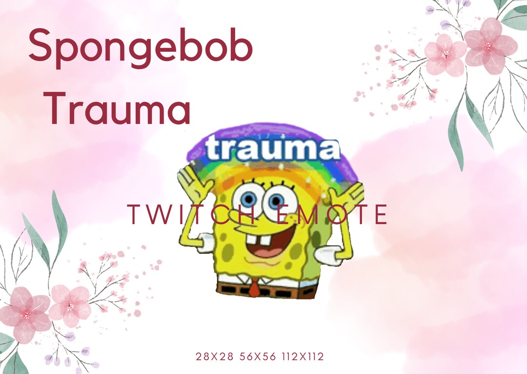Trauma Spongebob Emote - Etsy