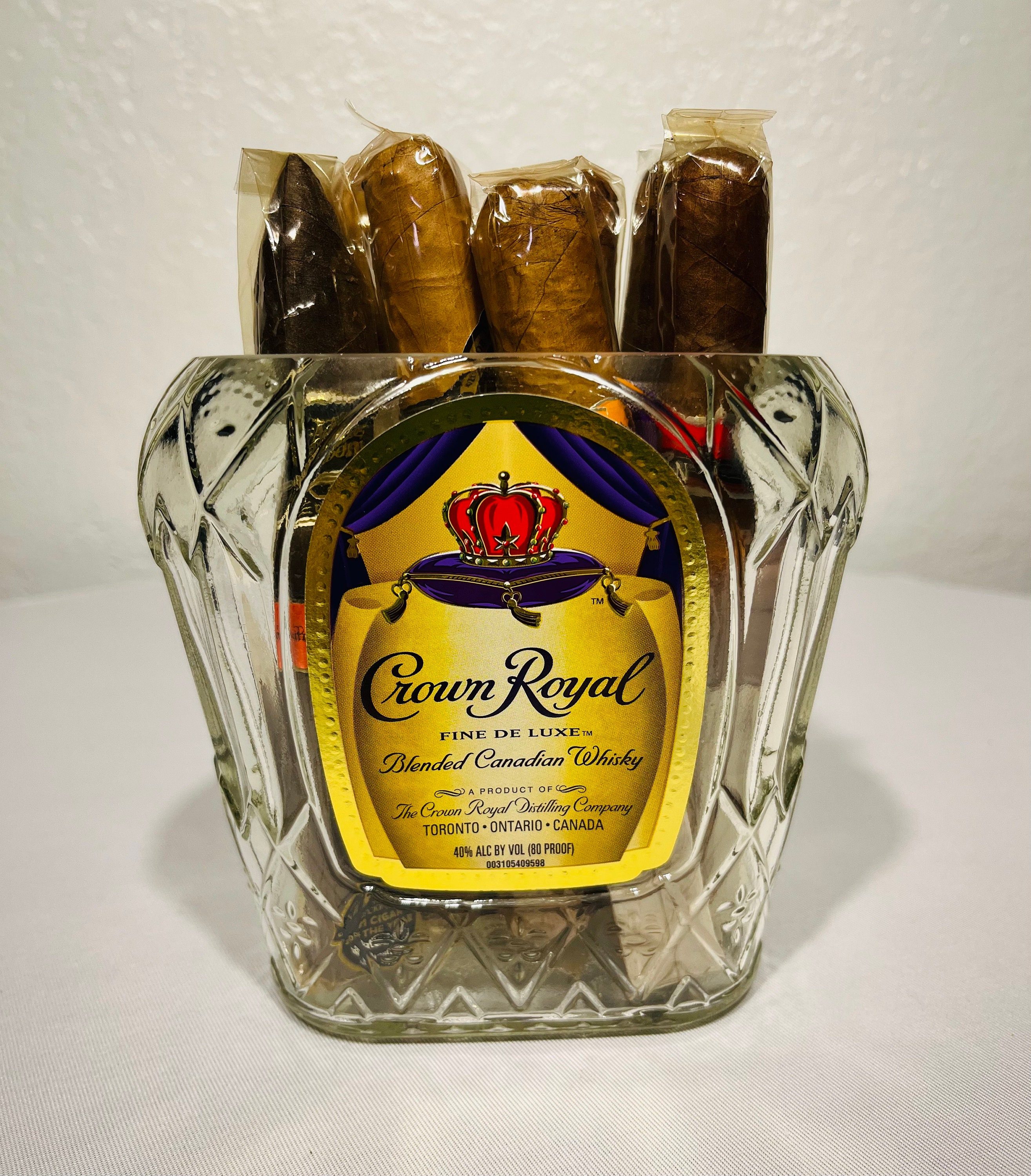 Crown Royal Cigar Gift Set, Crown Royal Jar, Cigar Holder, Ashtray - Etsy
