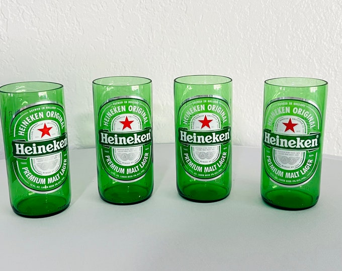 1970s Heineken Stem Beer Glasses Set of 4 - Etsy