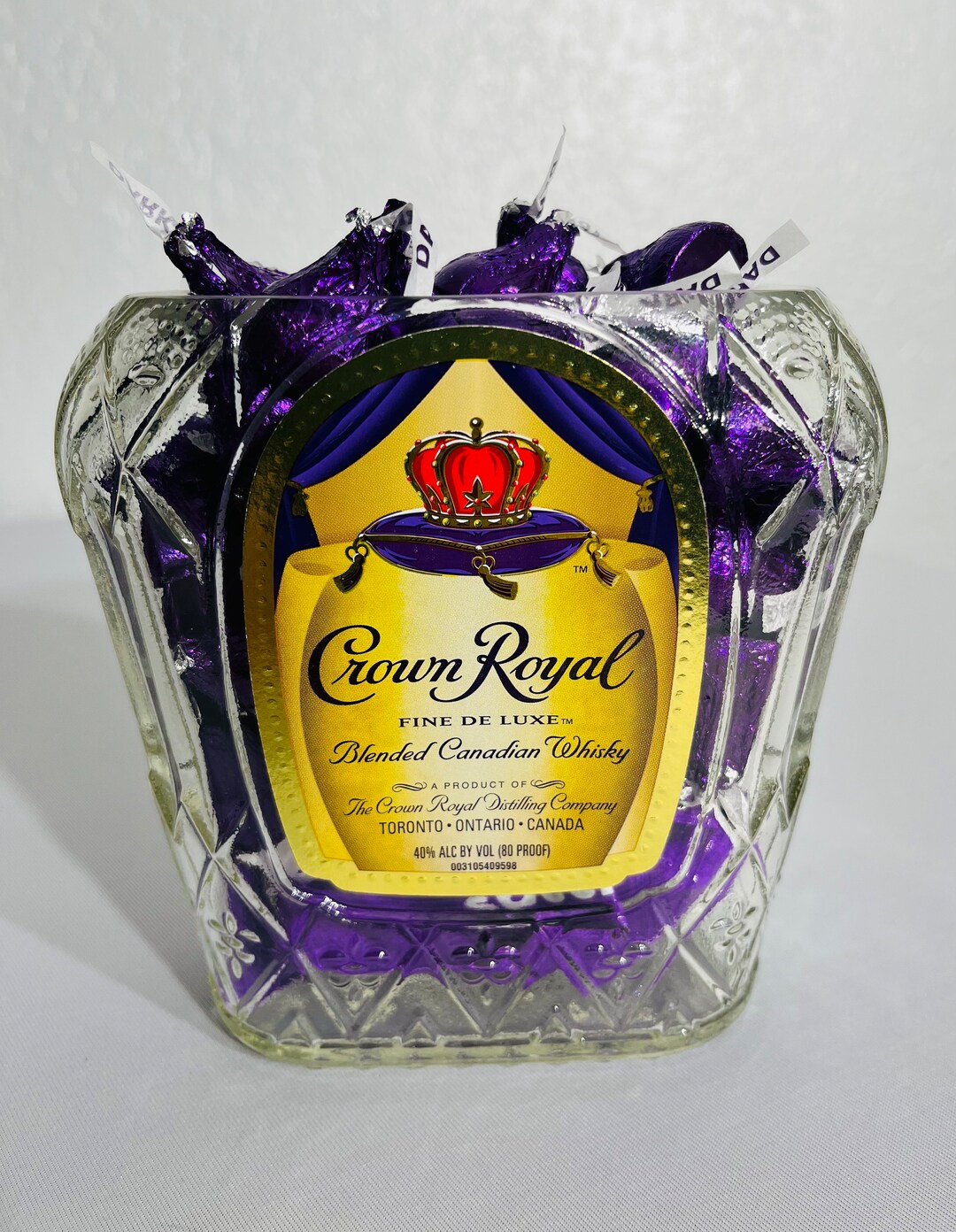 Crown Royal Candy Jar, Vase, Bowl for Center Piece, Gifts, Trays - Etsy