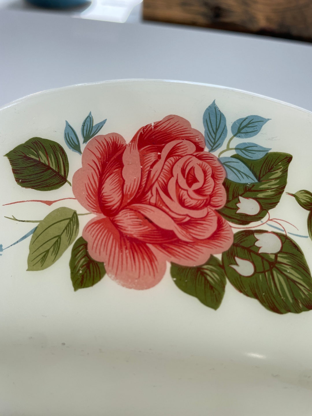 Retro Jaj Pyrex 1960s Cottage Rose Pattern Casserole Dish Base 10 ...