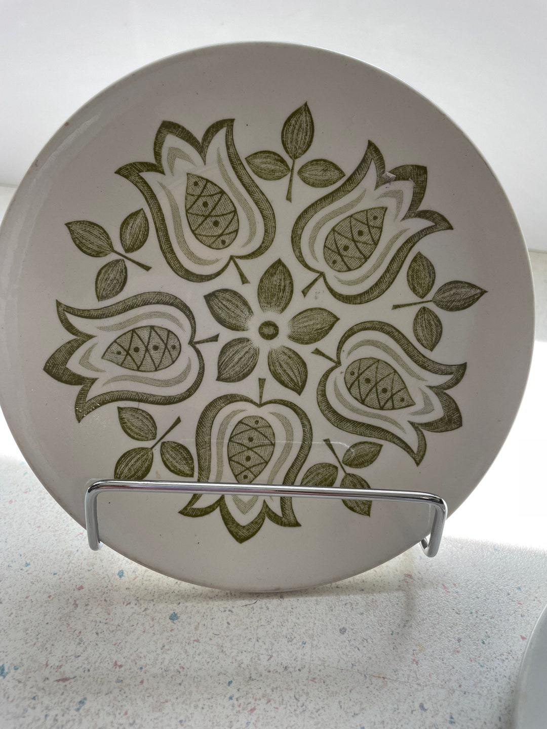 J&G Meakin Maidstone Tulip Side Plates: 1960s Studio Pottery (set of 2 ...