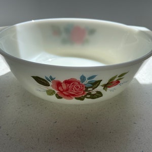 Retro Jaj Pyrex 1960s Cottage Rose Pattern Casserole Dish Base 10 ...
