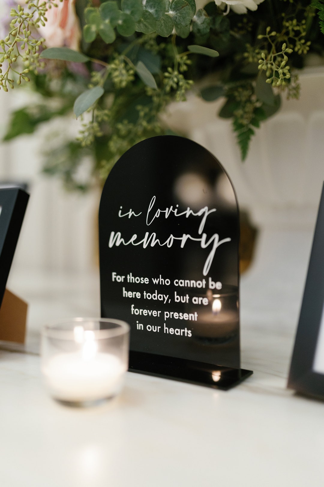 In Loving Memory Sign | Acrylic Sign - Etsy