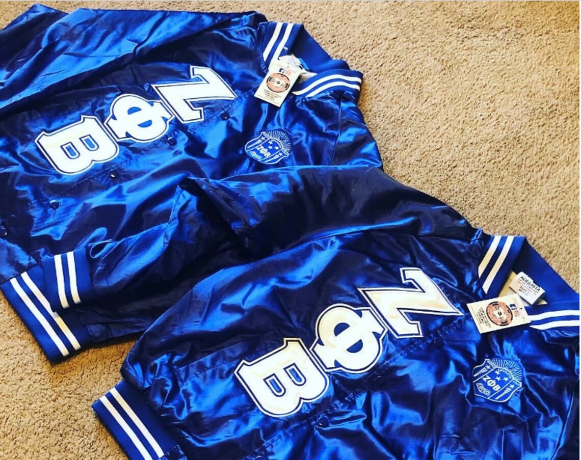 Zeta Phi Beta Royal Blue Satin Bomber Jacket - Etsy