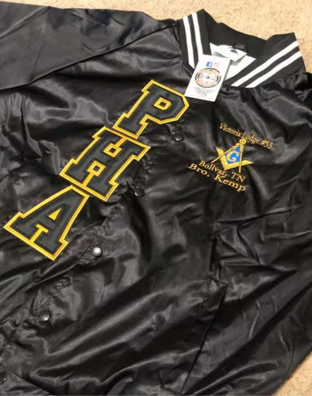 Prince Hall Masonic Bomber Jacket - Etsy