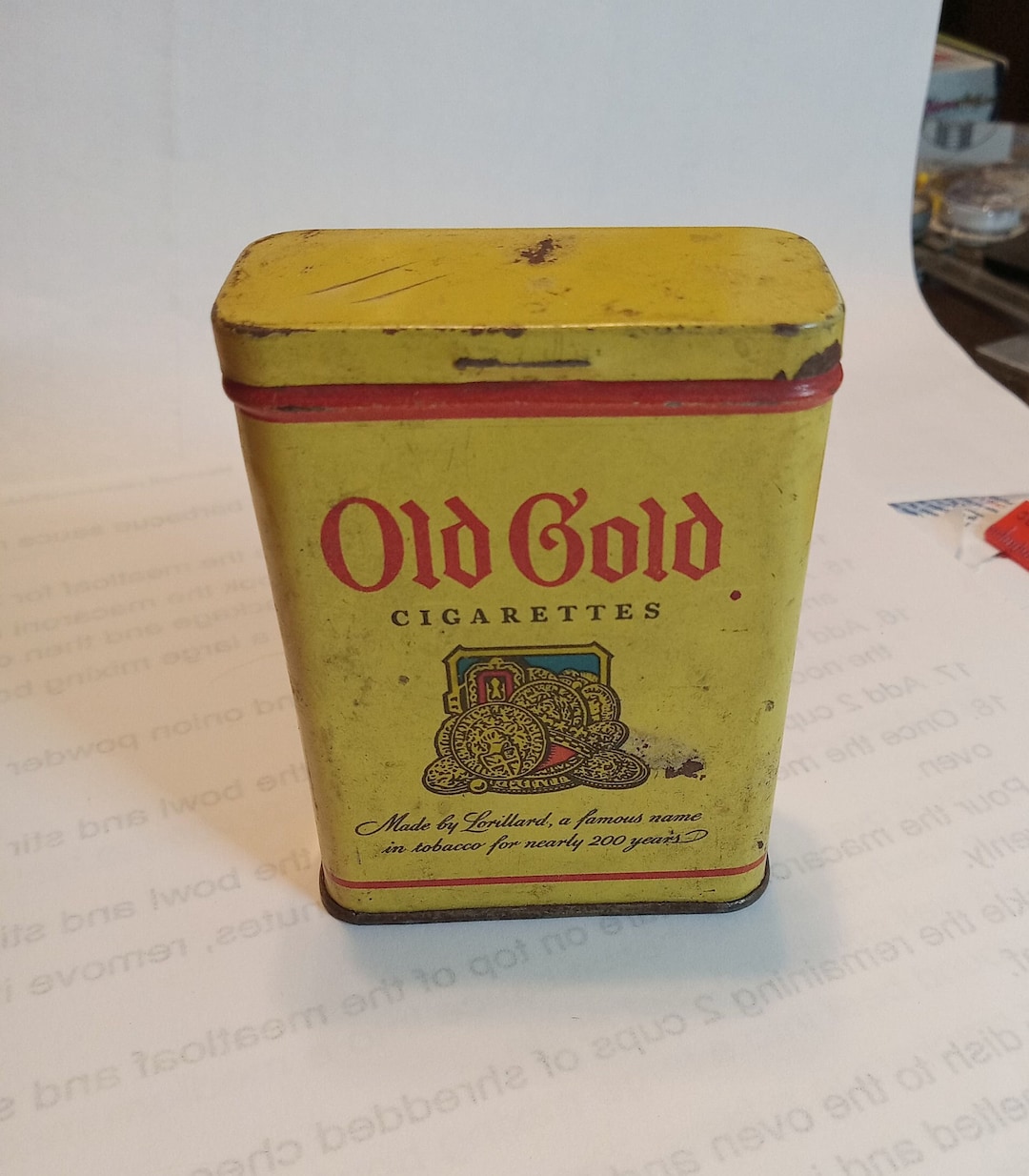 Old Gold Cigarette Tin - Etsy