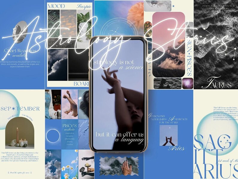 Astrology Social Media Template, Celestial Instagram, Zodiac Templates ...